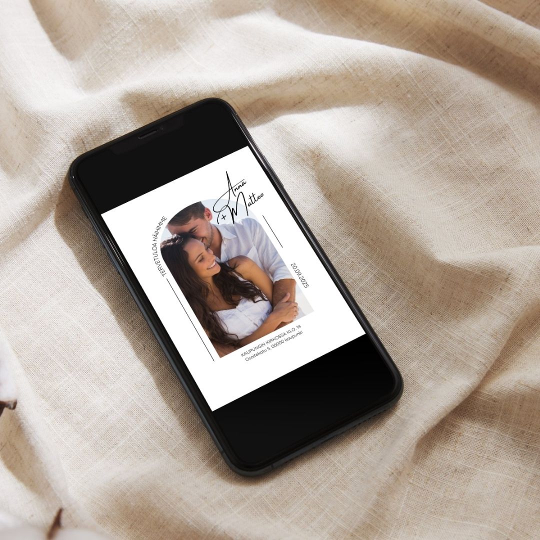 Digitaaliset kutsut ja muut tulostettavat juhlatuotteet - Invilara