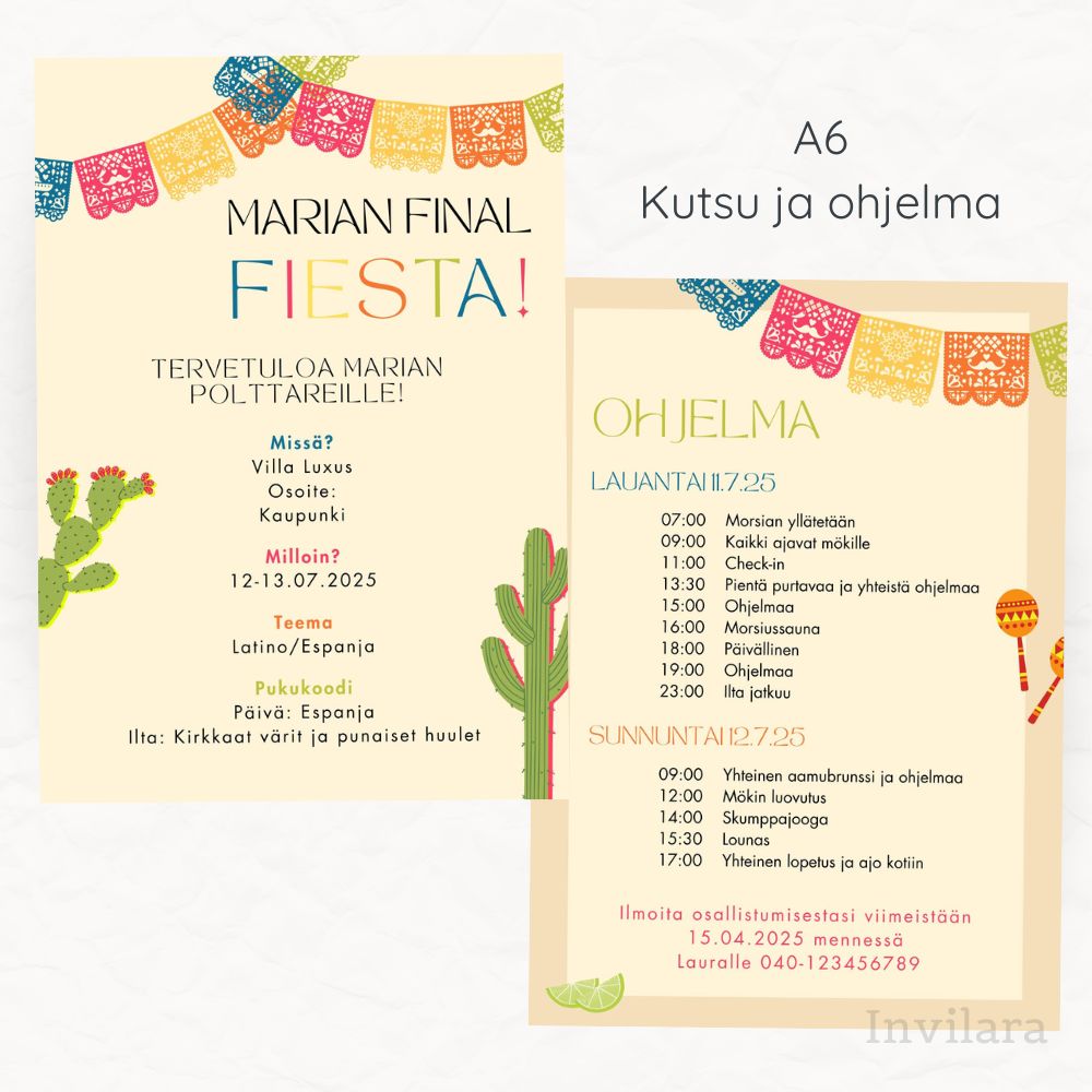 Polttaripaketti Final Fiesta - Invilara